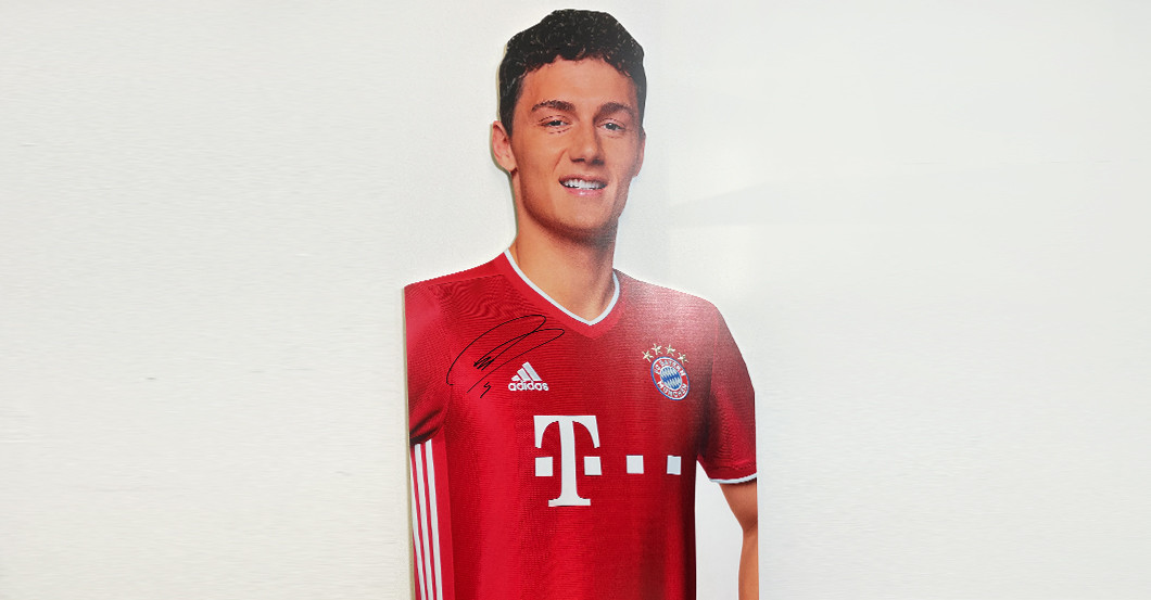 Benjamin Pavard for Your Home! Signed Bayern Munich Display