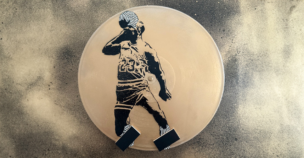 Einzigartiges Michael Jordan Vinyl-Kunstwerk!