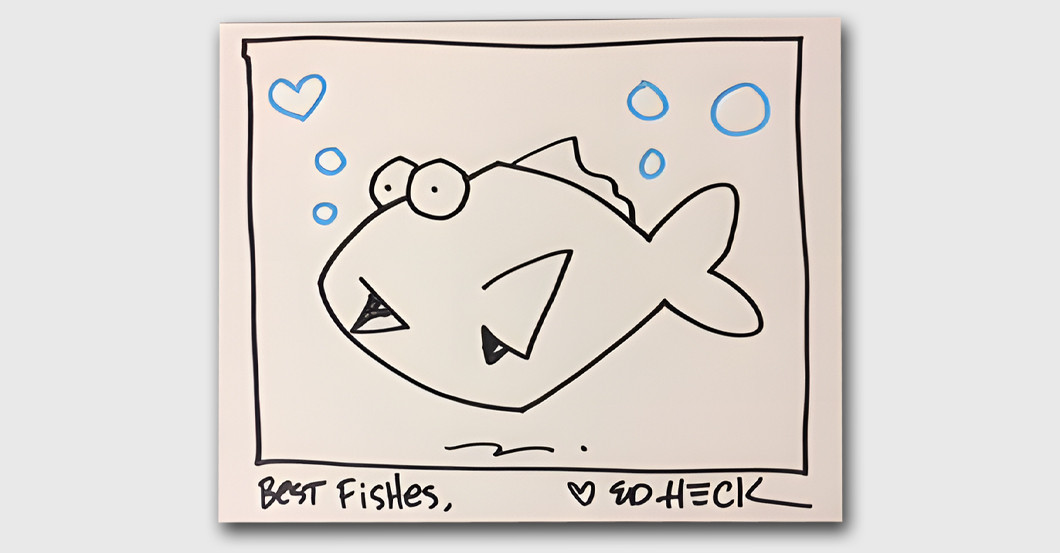 Originalzeichnung des amerikanischen Künstlers Ed Heck