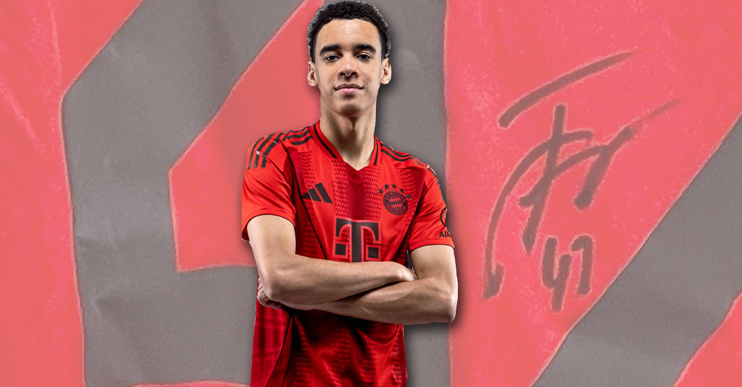 FC Bayern Star Jamal Musiala Signed Home Jersey