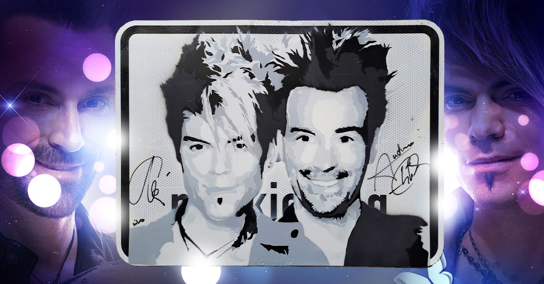 The Ehrlich Brothers Sign a Unique Work of Art