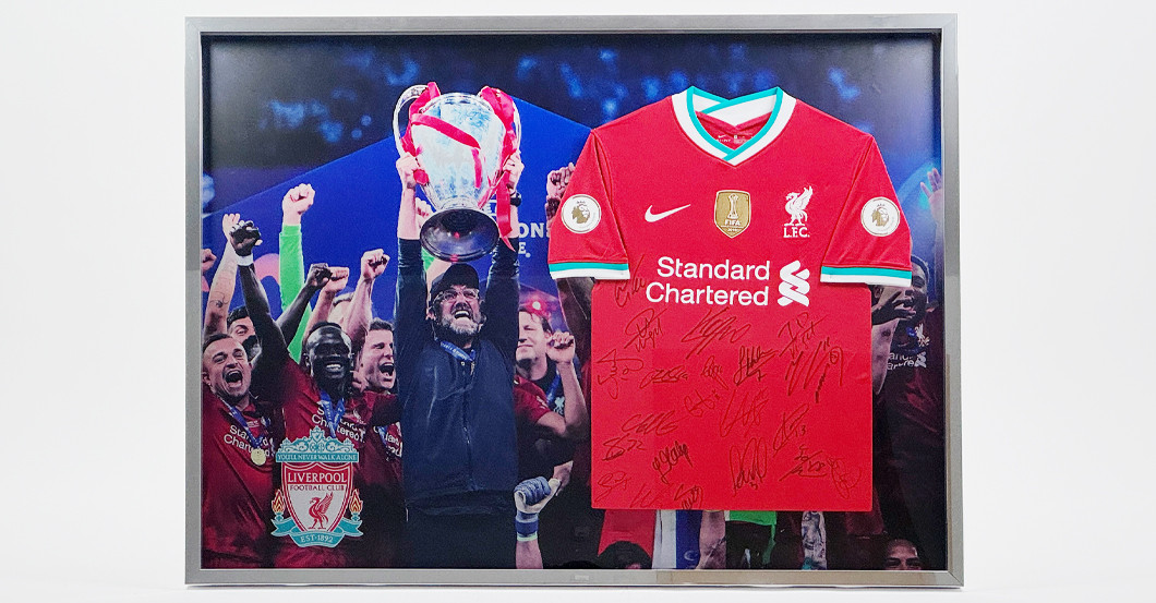 In Honor of Jürgen Klopp: Signed LFC Jersey in Frame