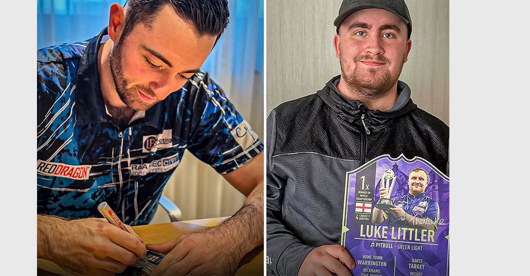 Signed Darts Cards from Luke Humphries & Luke Littler