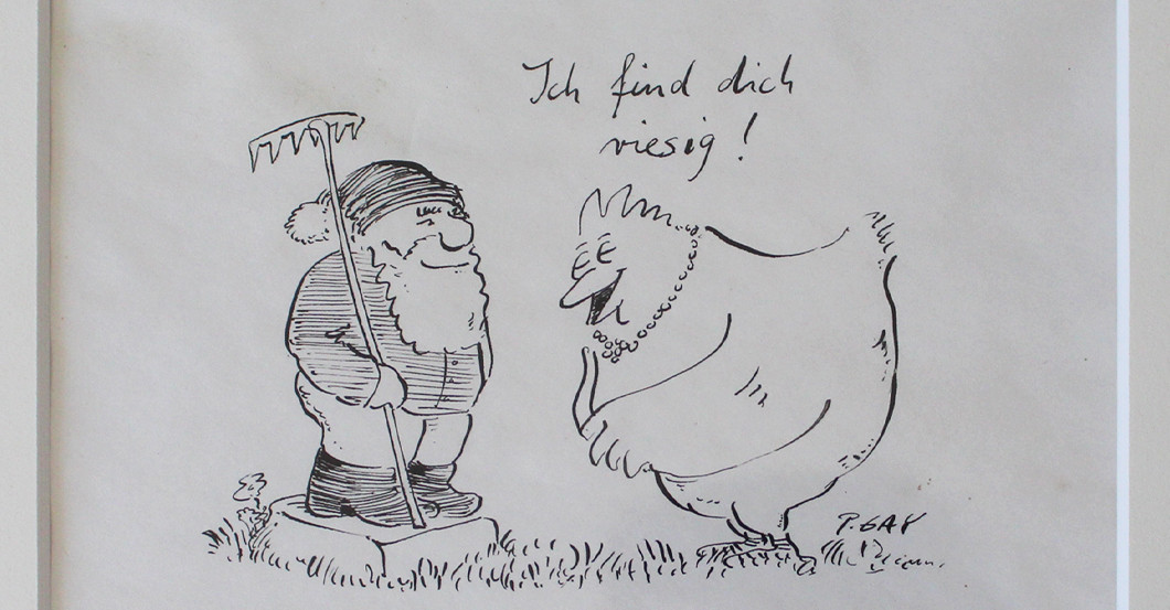 Cartoonist Peter Gaymann donates an Original Drawing