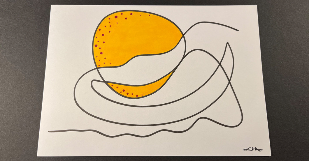 Unique One-Line Art Work by Artist AKIRA MMXX