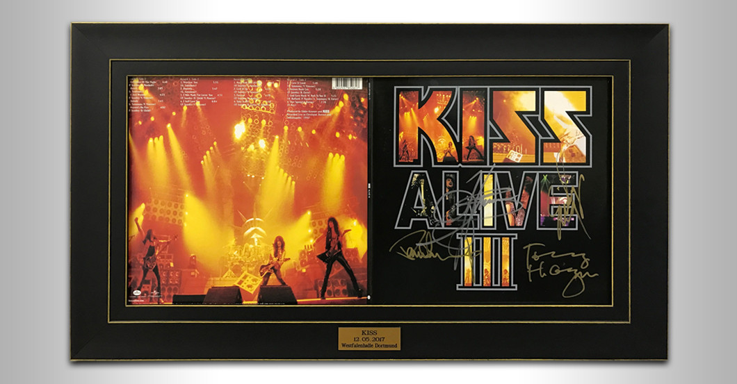 Von der US-Erfolgsband KISS: Signiertes Album „Alive III“