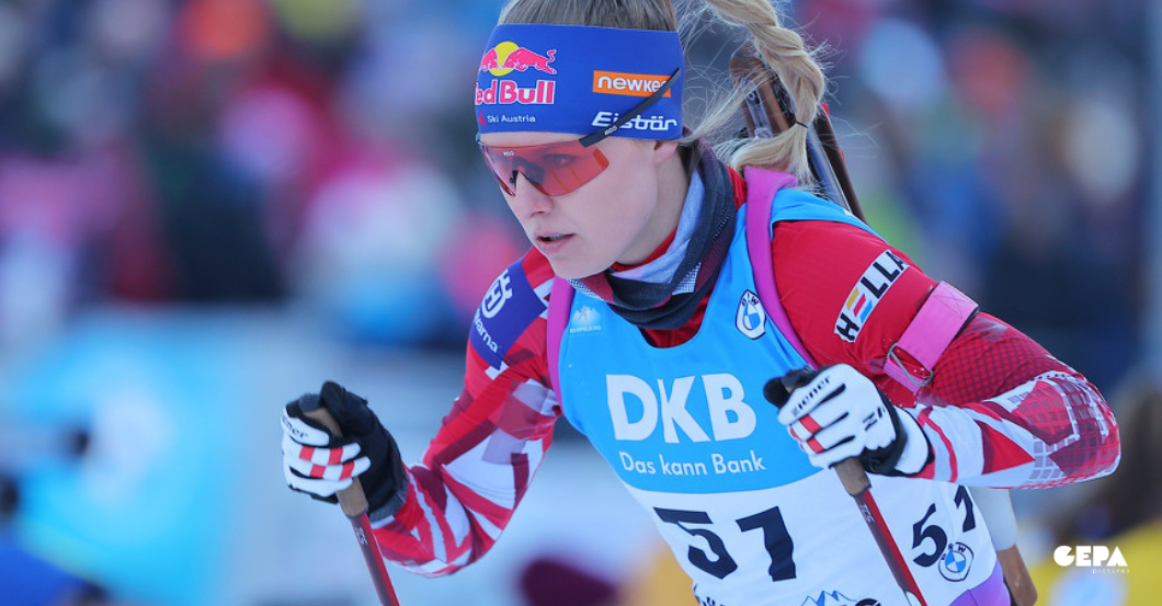 Biathlon-Star Anna Gandler stiftet signierte Ski Austria Jacke