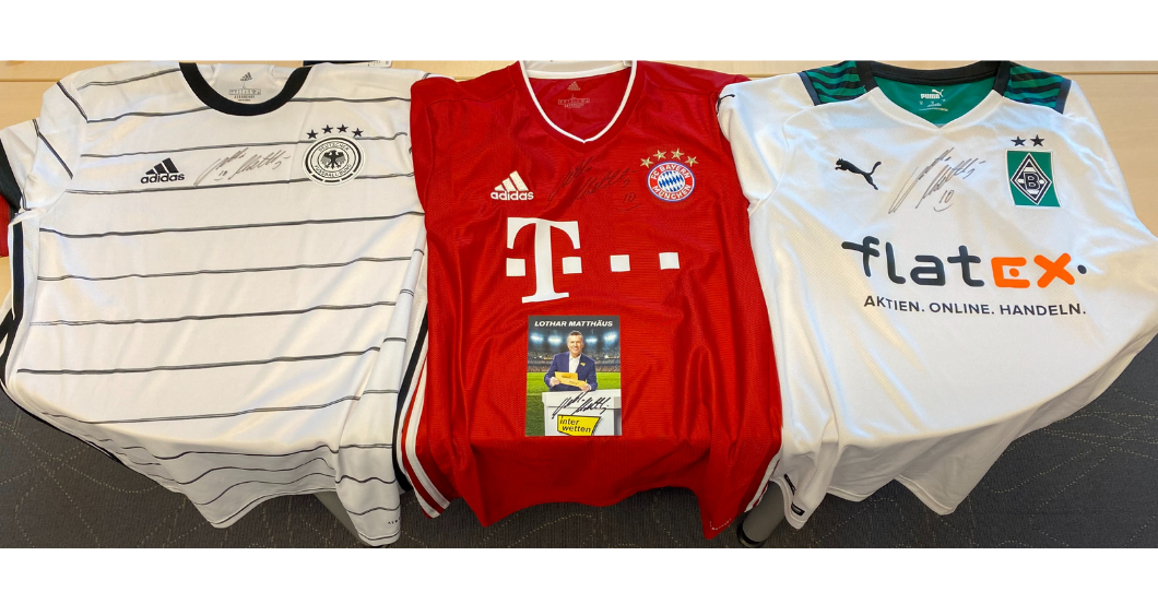 Unique Set: The World Champion Lothar Matthäus Signed Three Shirts