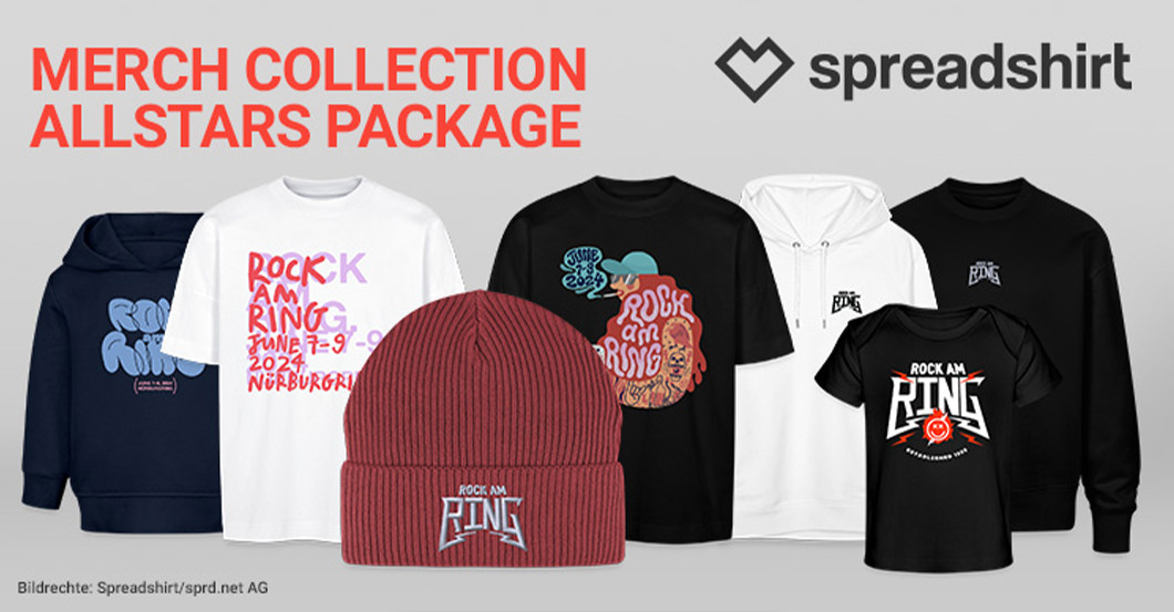 Das komplette Rock am Ring 2024 Merch Package