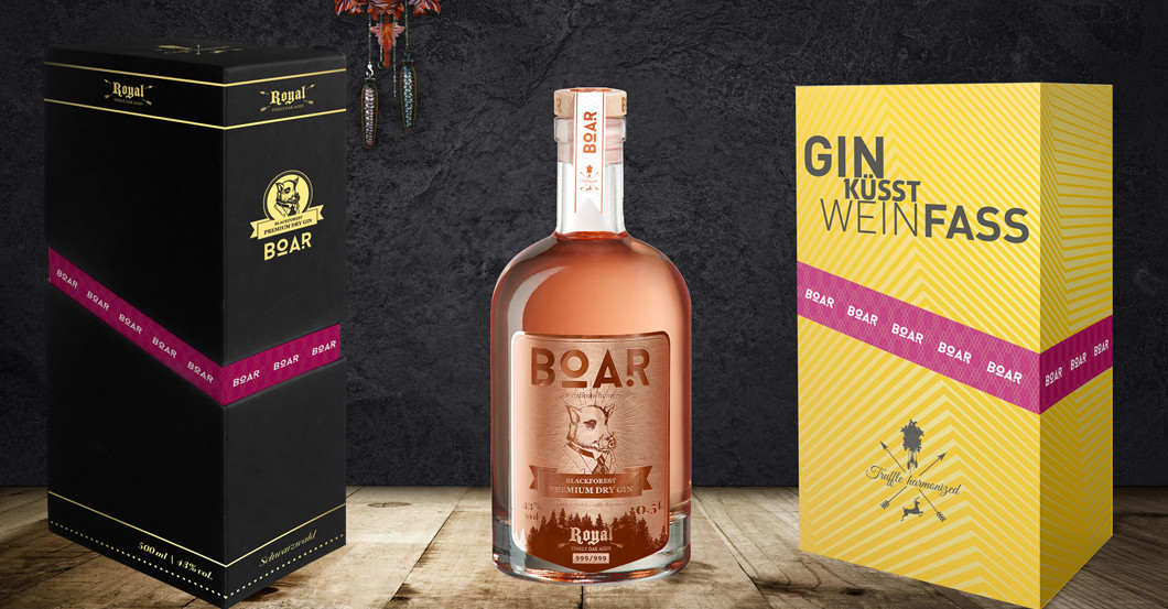 The Best Gin in the World: A Bottle of BOAR Gin Edition Royal Rubin