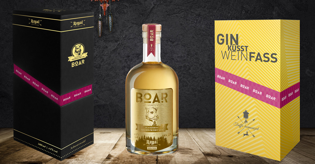 The Best Gin in the World: A Bottle of BOAR GIN Edition "Royal"