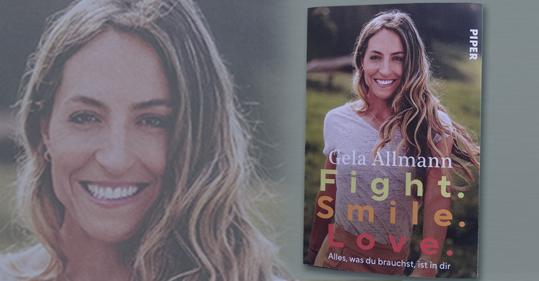 Sportmodel Gela Allmann widmet ihr Buch „Fight. Smile. Love“