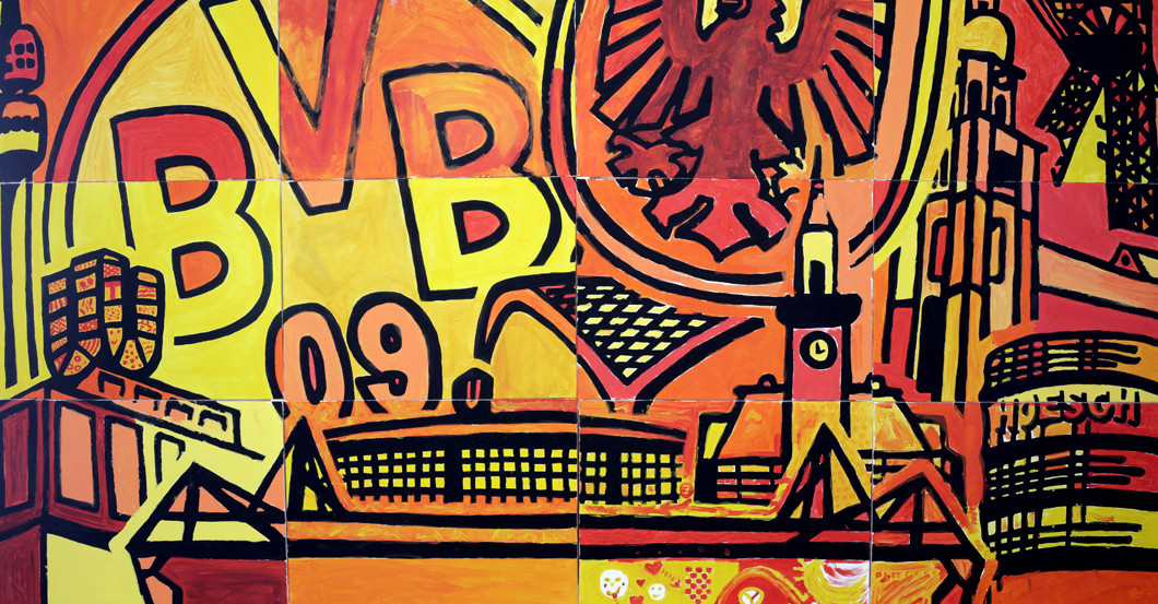 Schwarzgelber Fan-Traum: BVB-Leinwand signiert von Profis