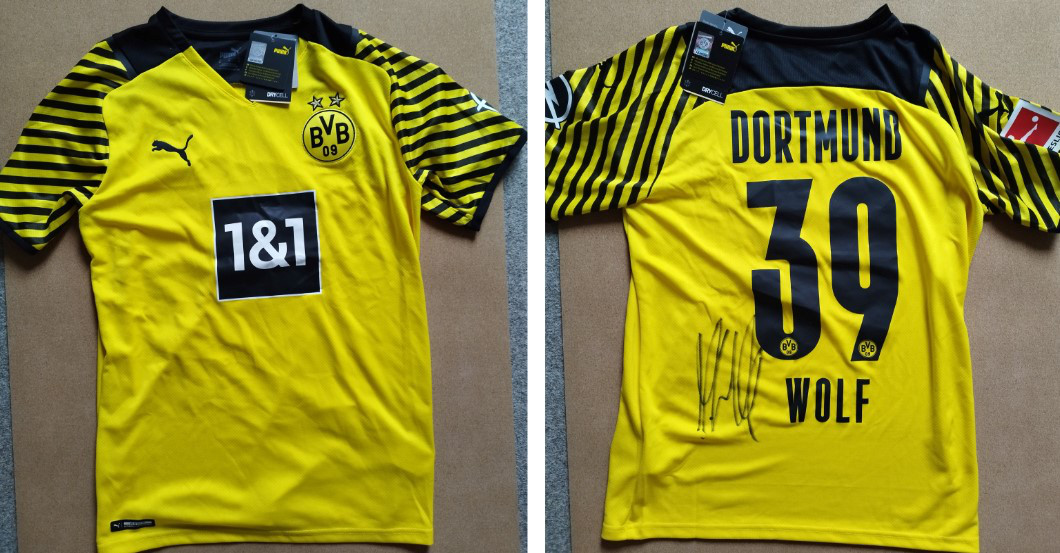 BVB-Flügelspieler Marius Wolf stiftet signiertes Trikot & Schuhe