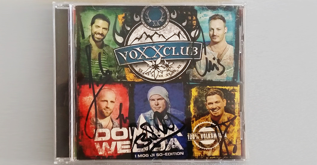 "Voxxclub": Signed Album "Donna Wedda"