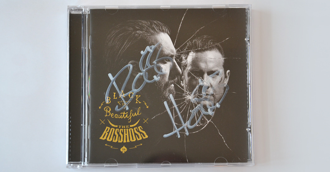 "The Boss Hoss" Signed their Album "Black is Beautiful"