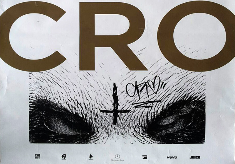 Für alle Cro Fans: Vom Rapper handsigniertes Tour-Plakat