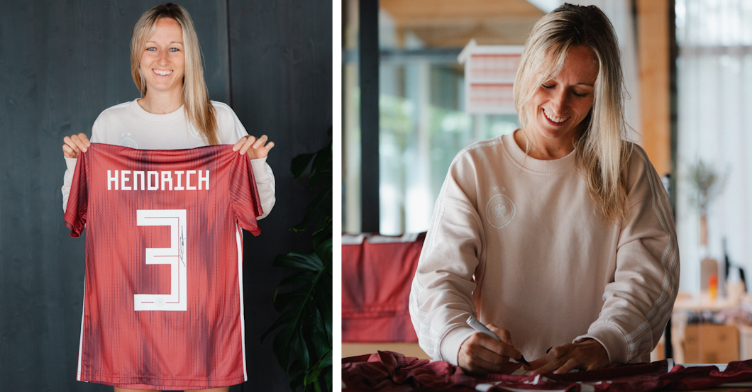 Signiertes DFB-Outfit von Kathrin Hendrich