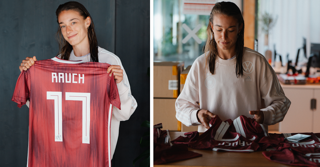 Signiertes DFB-Outfit von Felicitas Rauch