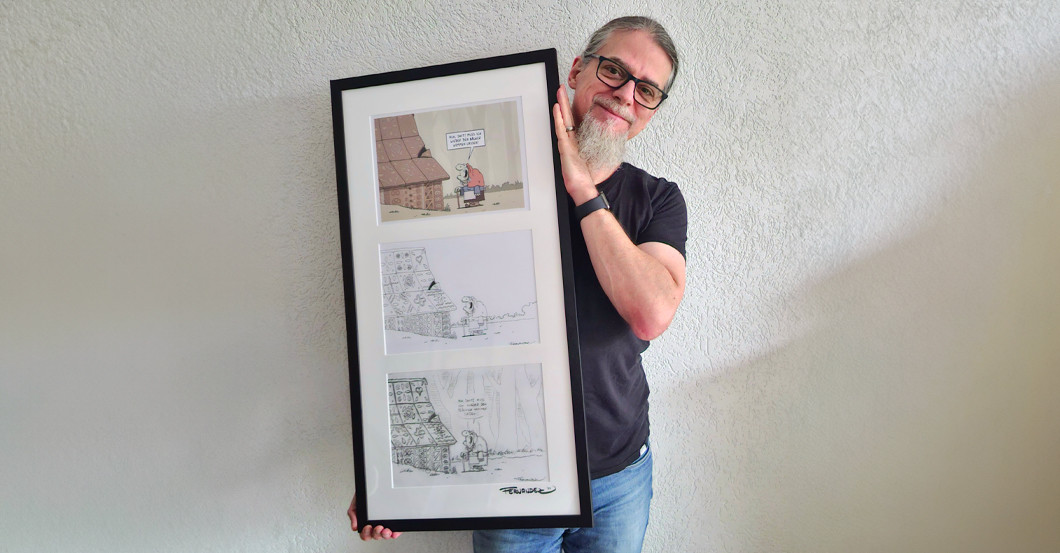 „Der Entstehungsprozess eines Cartoons“ von Miguel Fernandez