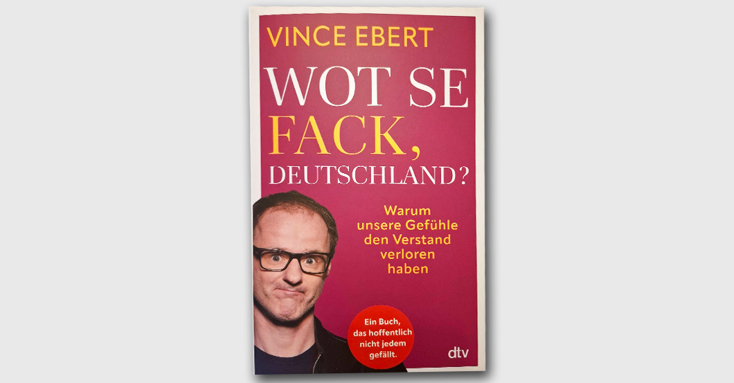 Kabarettist Vince Ebert signiert sein neues Buch!