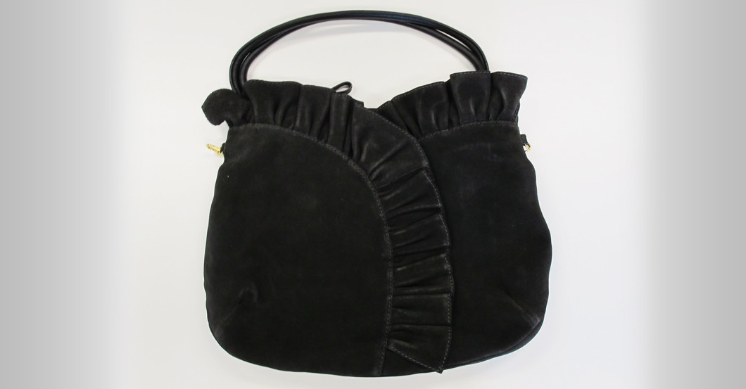Trendy: Black Suede Bag by Felix Rey