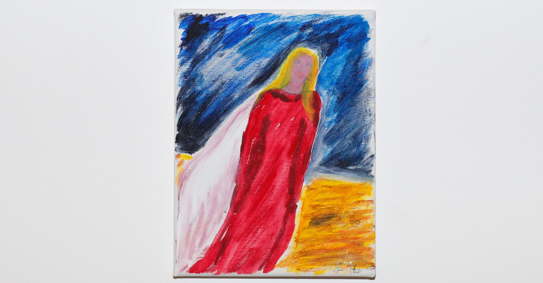 Celebrity Angel Pictures: Nina Hoss's painted Angel