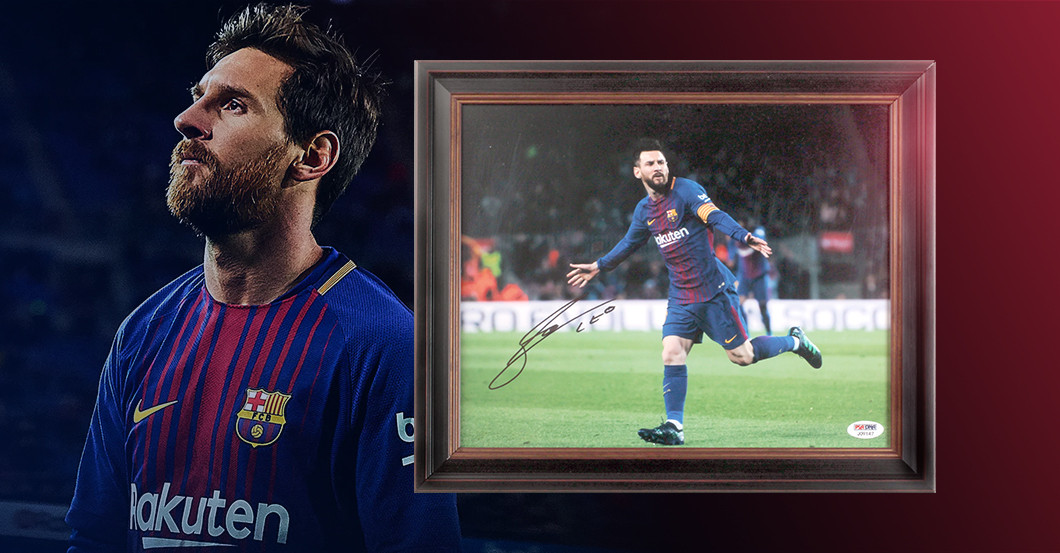 Lionel Messi - Signed Picture from his Time at FC Barcelona