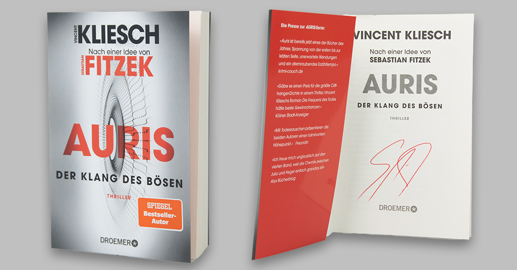 Sebastian Fitzek signiert das Buch „Auris – Der Klang des Bösen“