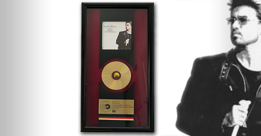 George Michael & Queen: Gold Award for the album "Five Live"