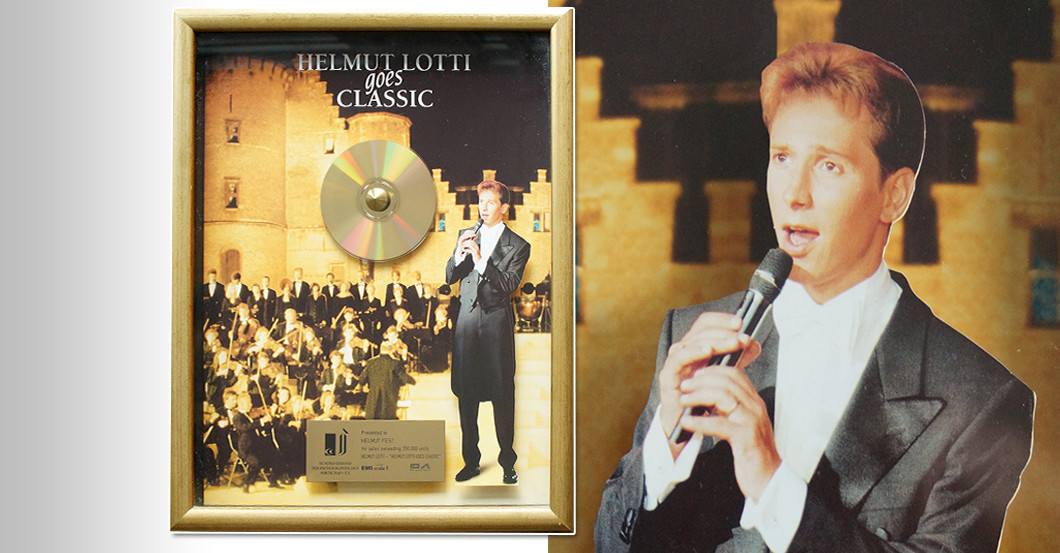 Goldene Schallplatte von Helmut Lotti zu seinem Erfolgsalbum