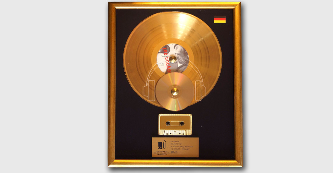 Gold Record from Joe Cocker for his Album “Organic”