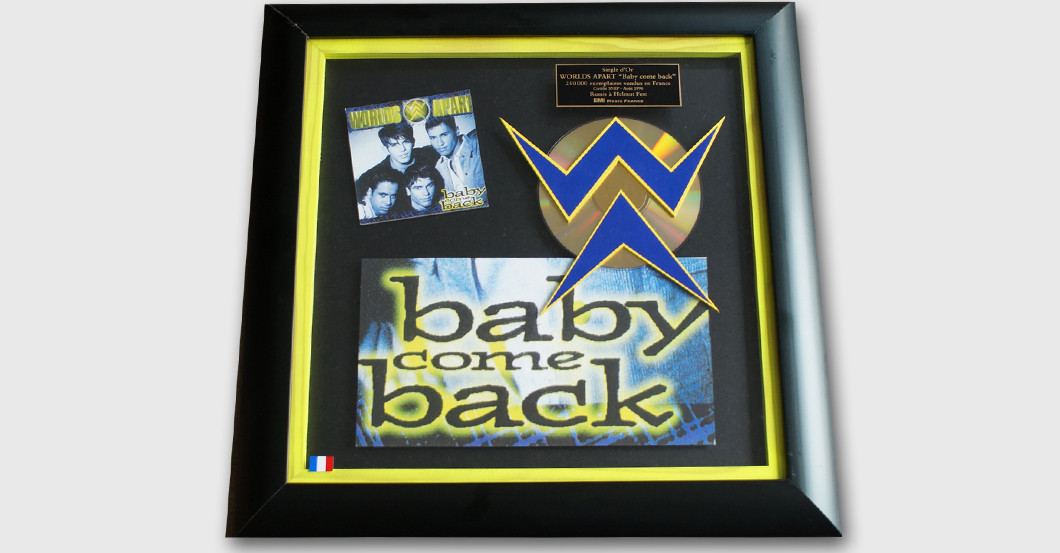 Seltenes Sammlerstück: Gold Award der Boyband „Worlds Apart“