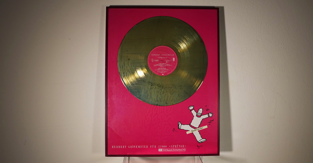Herbert Grönemeyer – Goldene Schallplatte zum Album „Sprünge“