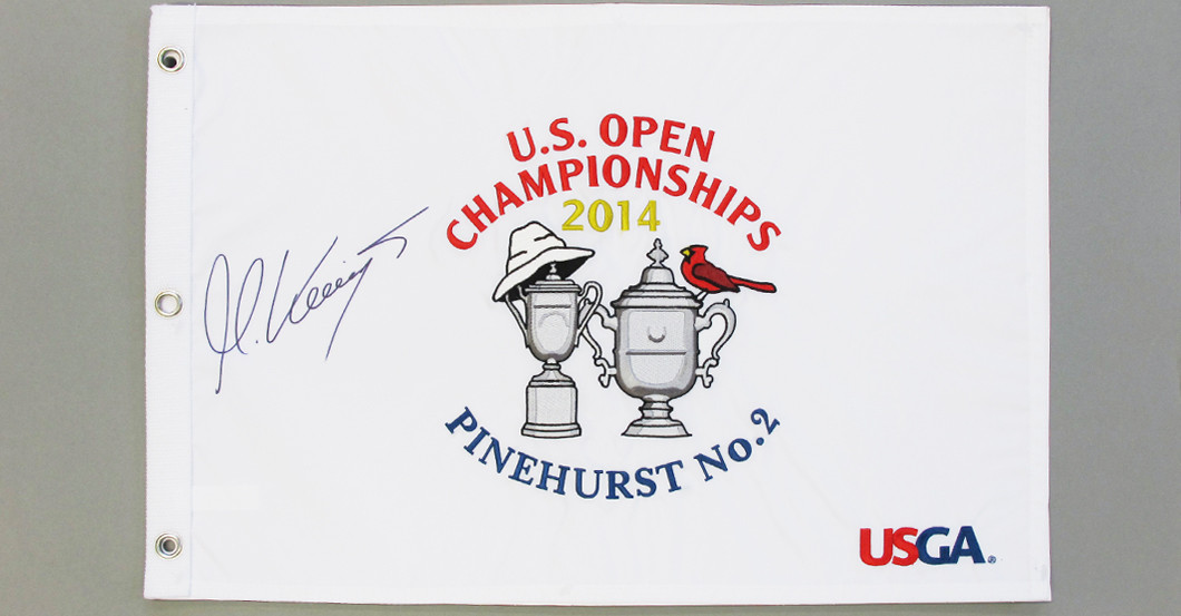 Vom besten deutschen Golfer: Martin Kaymers signierte Flagge