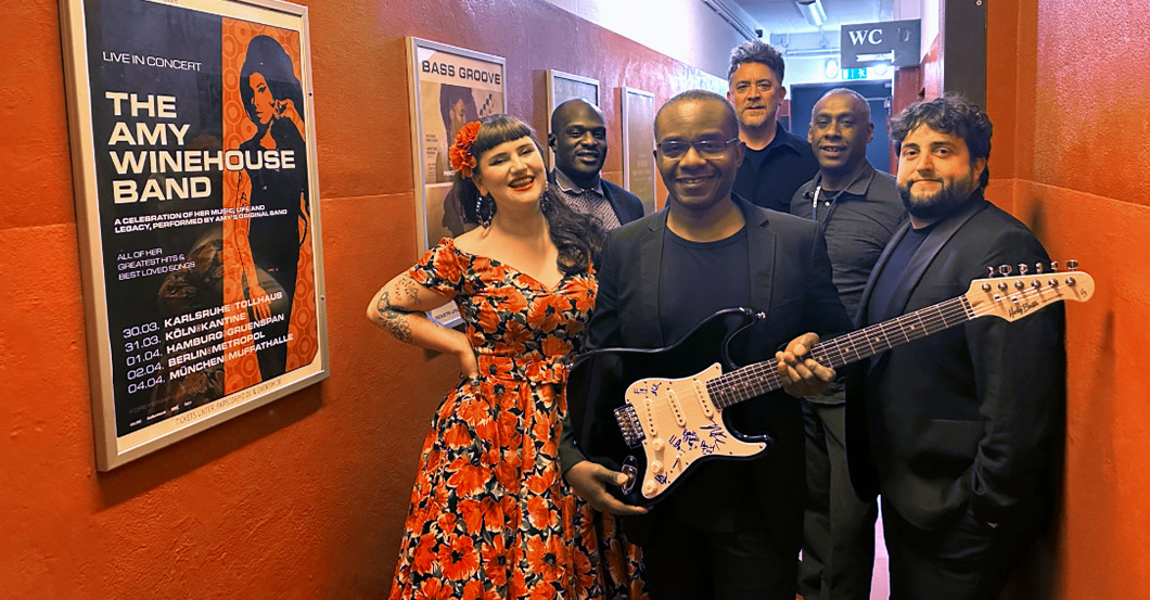 Amy Winehouse Band – Signierte Gitarre ersteigern!