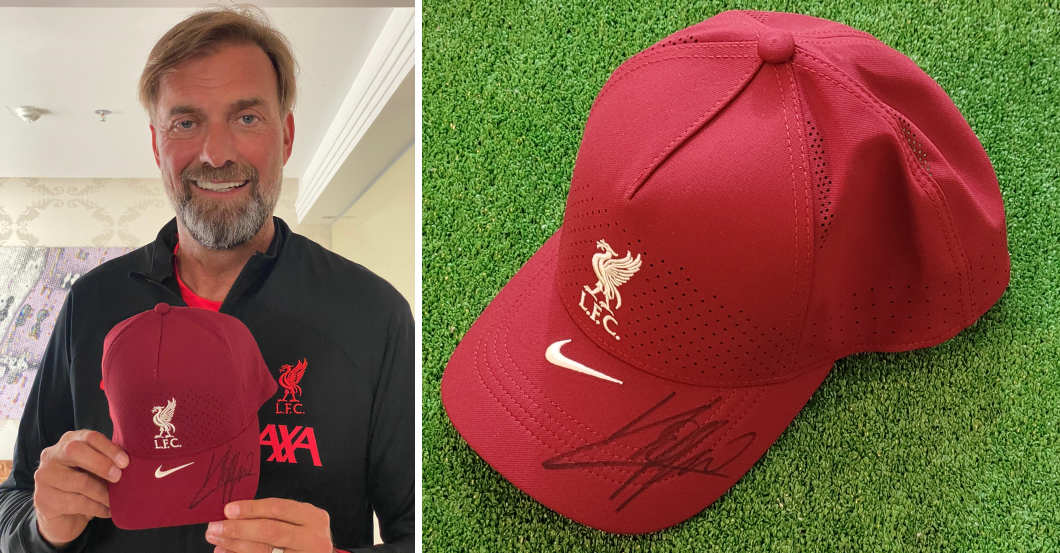 Jürgen Klopp Donates his Personal & Autographed Cap