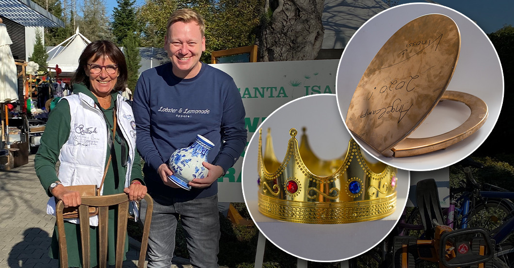 Entertainer Knossi stiftet seine Krone und goldene Klobrille
