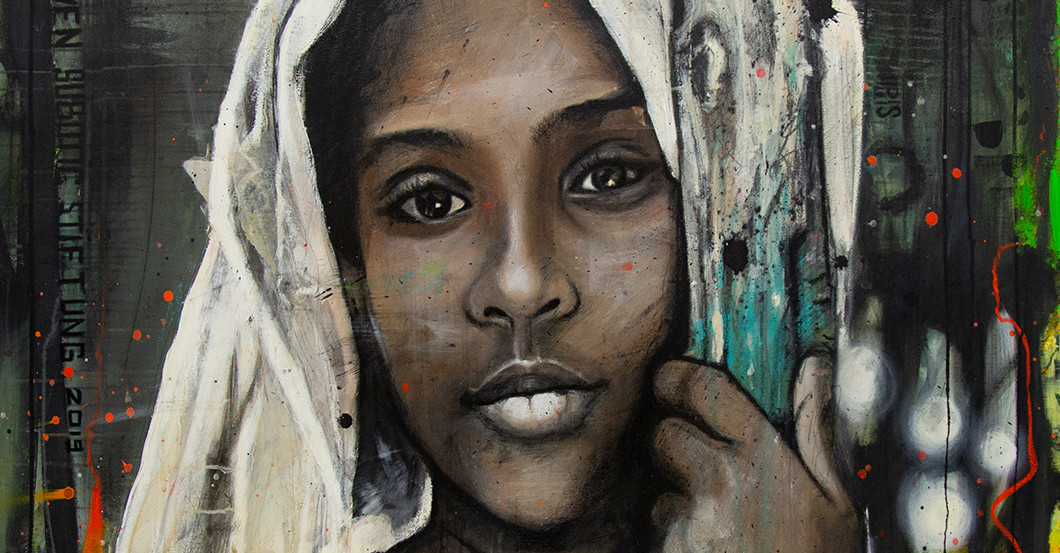 Beautiful Artwork: The Acrylic Painting "African Beauty"