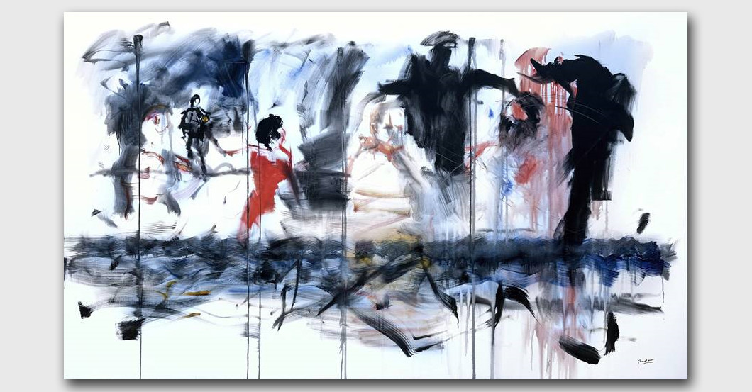 Großes Live-Painting von Walter Maria Padao & feierliche Übergabe