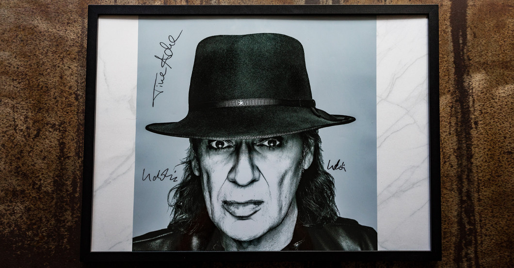 Udo Lindenberg as a Photographic Artwork - with Signature