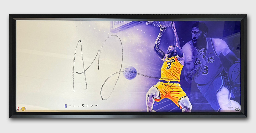 NBA-Star Anthony Davis signiert hochwertigen LA Lakers-Druck