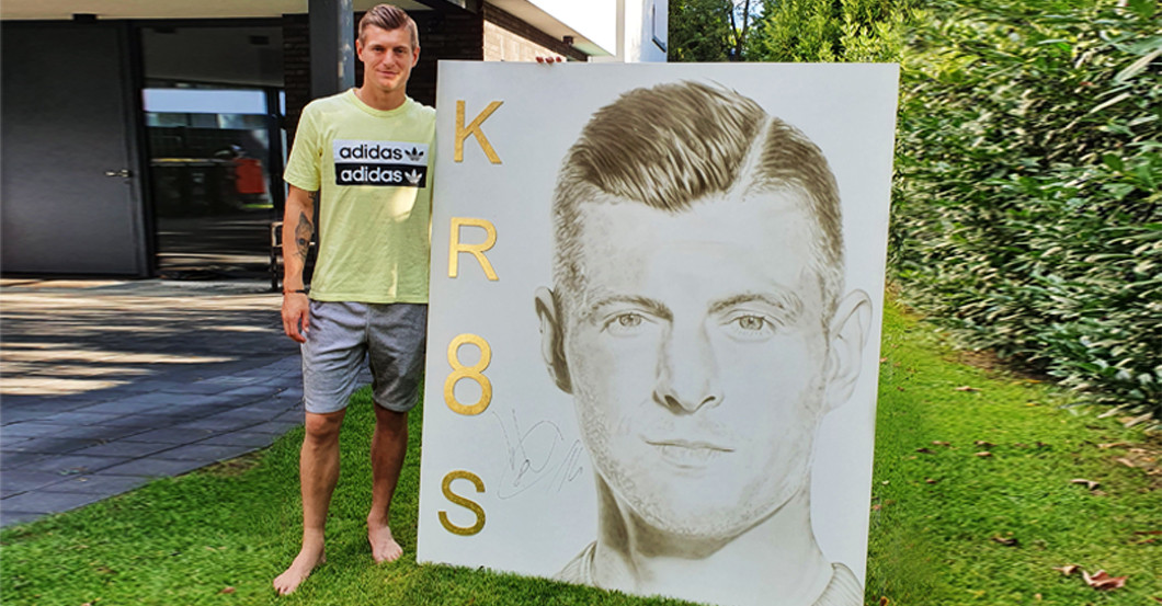 Bring world star Toni Kroos to your home: his unique portrait