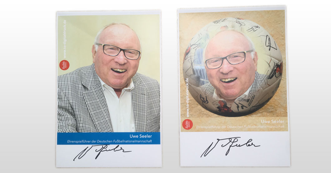 Uwe Seeler – Two Posters Signed by HSV Idol