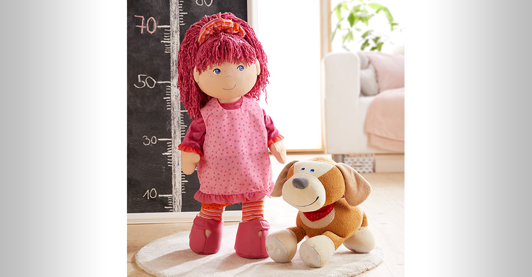 HABA XXL-Puppenlieblinge: Puppe Lilli & Hund Leo