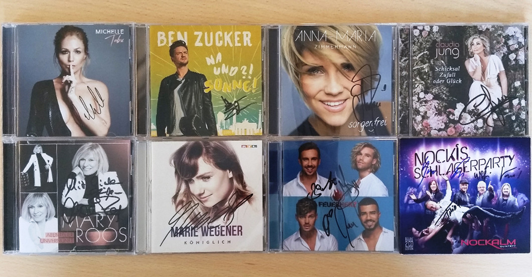 For Schlager Fans: Signed Schlager CDs Set