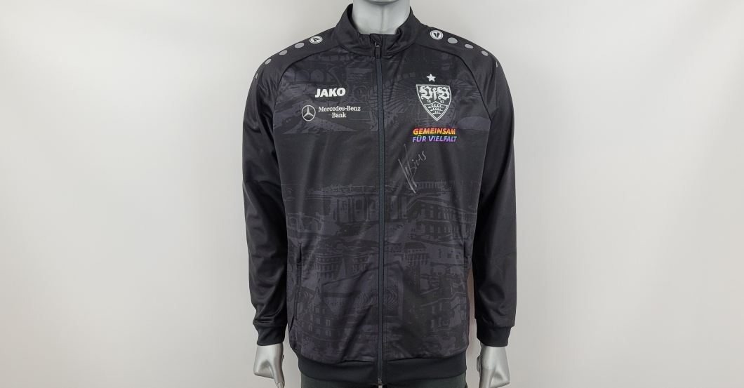 Signierte Warm-Up Jacke von Silas Katompa Mvumpa