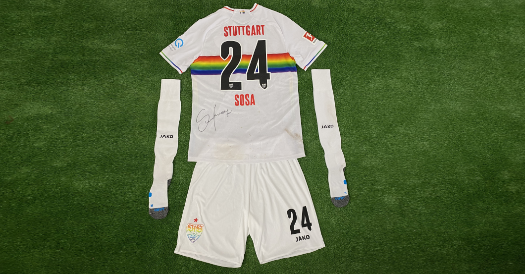 Getragenes VfB-Sonderoutfit von Sosa