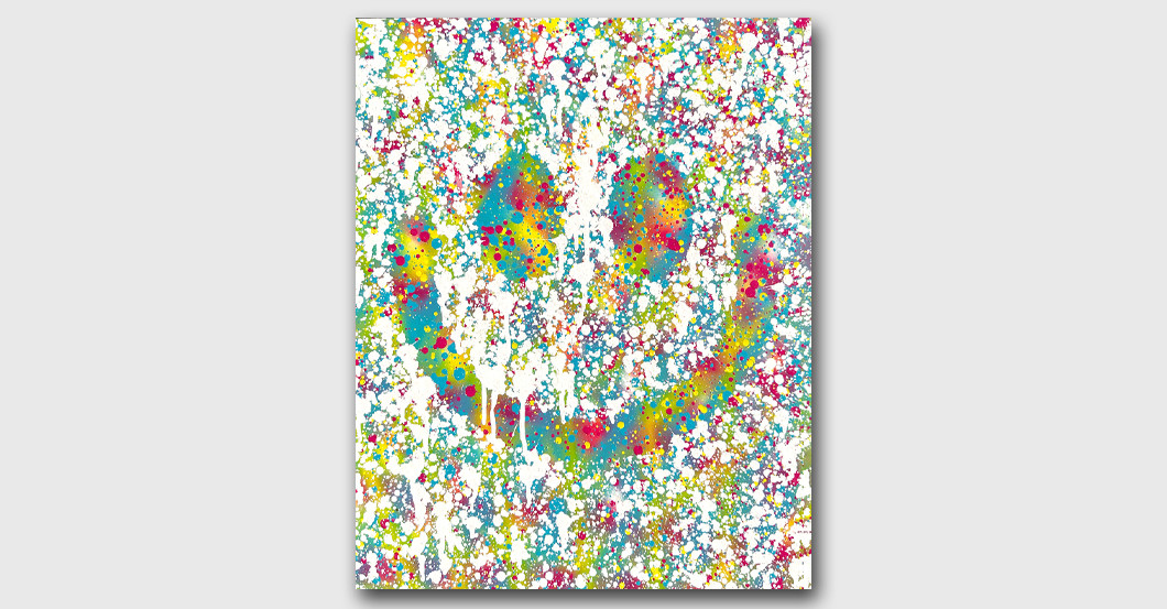 Graffiti-Kunst zu Weihnachten: „Take A Smile Nr. 12“ von Sponk