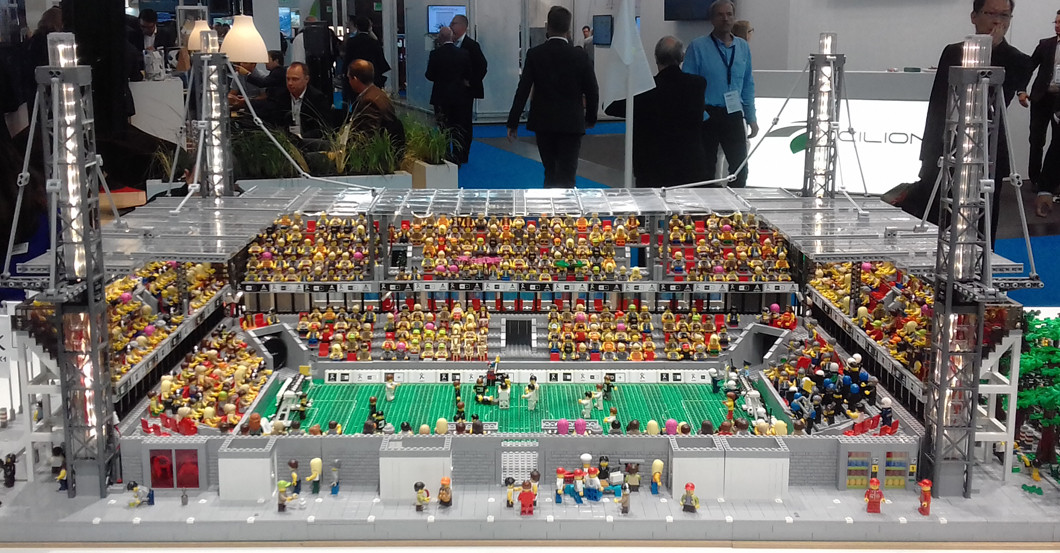 Absolutes Lego-Unikat: Ein Miniatur-Stadion aus tausenden Teilen